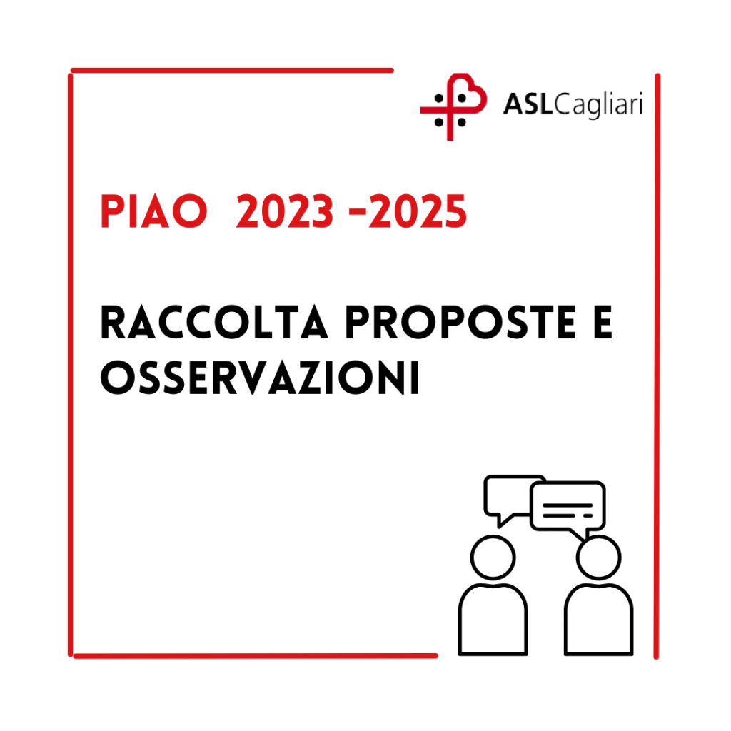 Invito a partecipare al PIAO 2024-2026 - ASL Cagliari